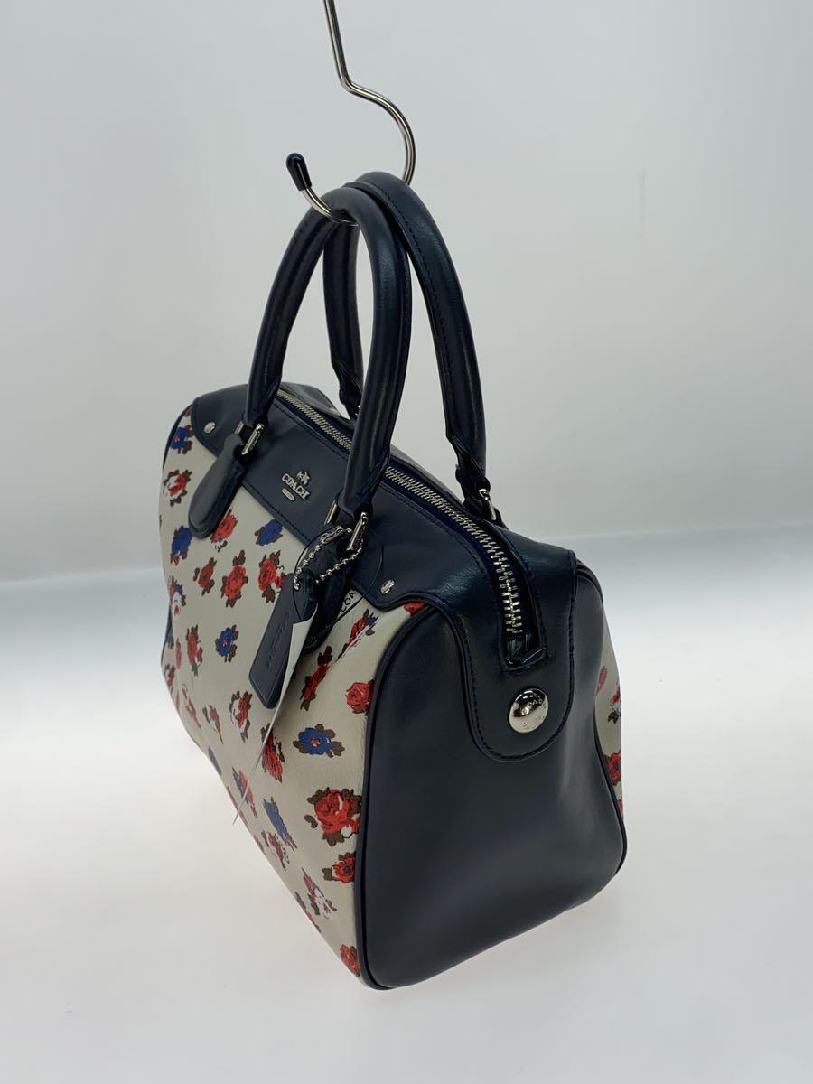 COACH Handbag_Art_Floral pattern Leather NVY Floral pattern from Japan ...